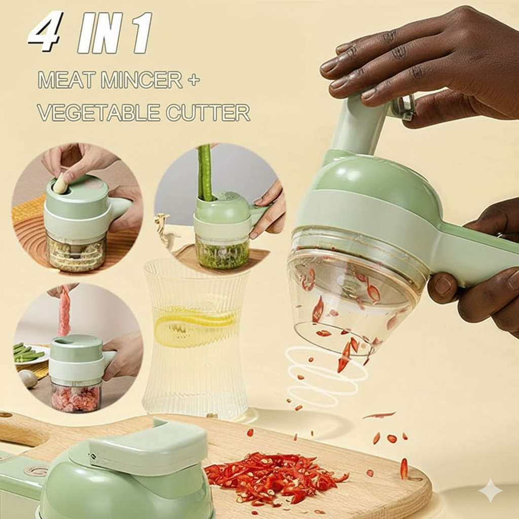 4 in 1 Electric Handheld Cooking Hammer Vegetable Cutter – KENYATU